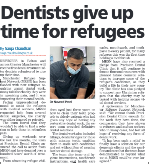 Dr Naveed Patel & Team Helping With Refugees in Greater Manchester - Dr ...